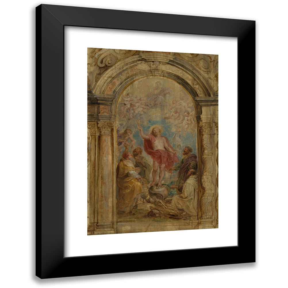 Peter Paul Rubens 11x14 Black Modern Framed Museum Art Print Titled - The Glorification of the ...