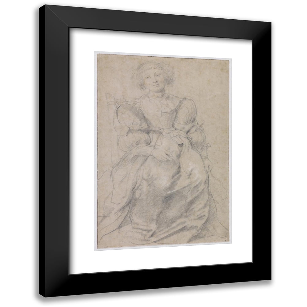 Peter Paul Rubens 13x18 Black Modern Framed Museum Art Print Titled - Portrait of Helene ...