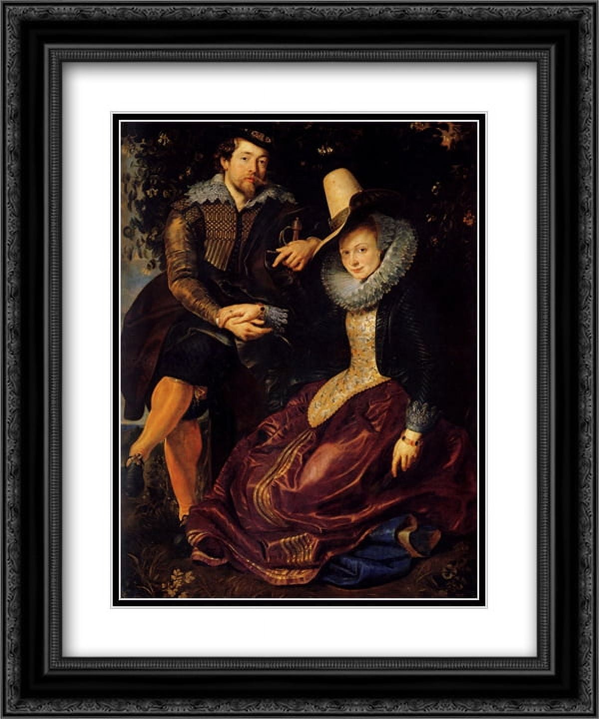 Peter Paul Rubens 2x Matted 20x24 Black Ornate Framed Art Print 'Self ...