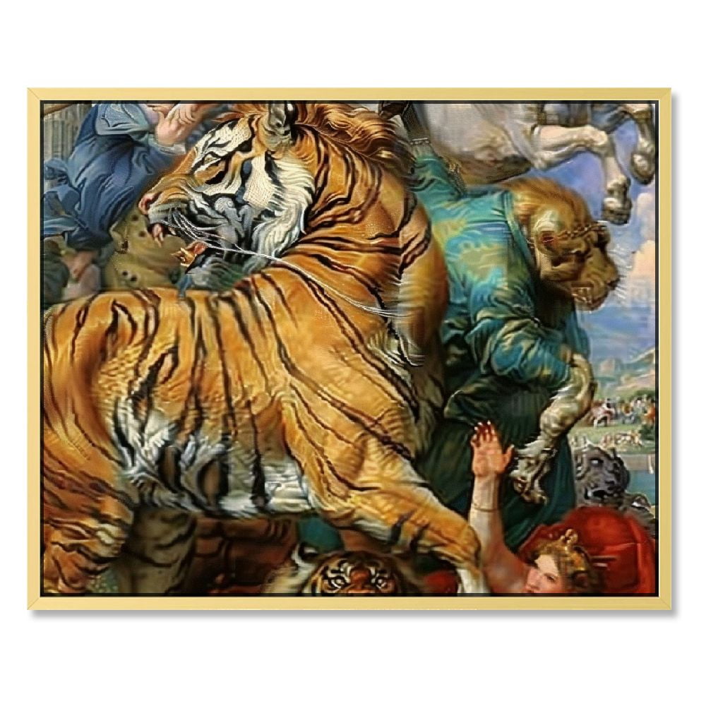 Peter Paul Rubens Poster - A Hunt of Lions, Tigers and Leopards Canvas ...