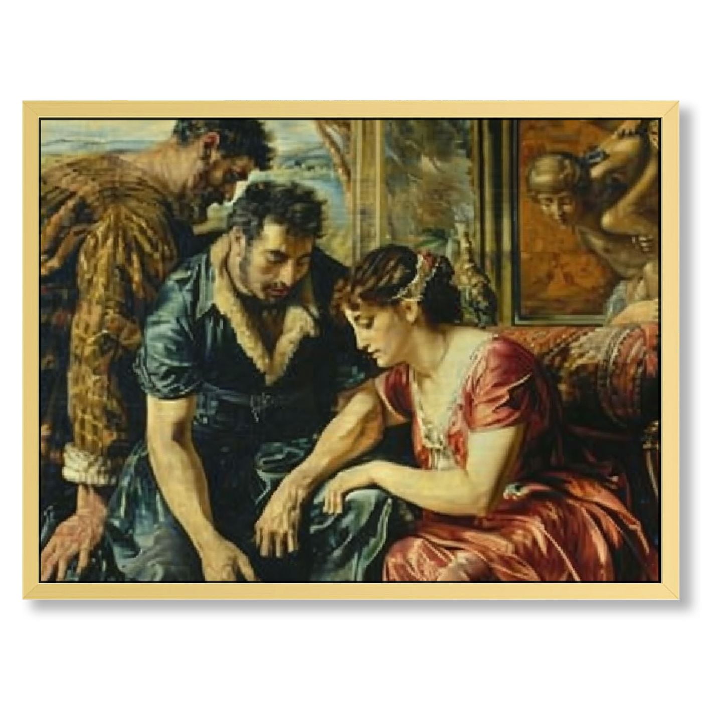 Peter Paul Rubens Wall Art - Samson and Delilah Poster - Baroque Style ...