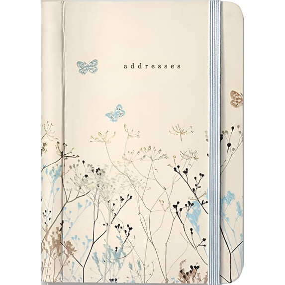 Peter Pauper Press, Butterflies Address Book, 160 Pages, Beige ...