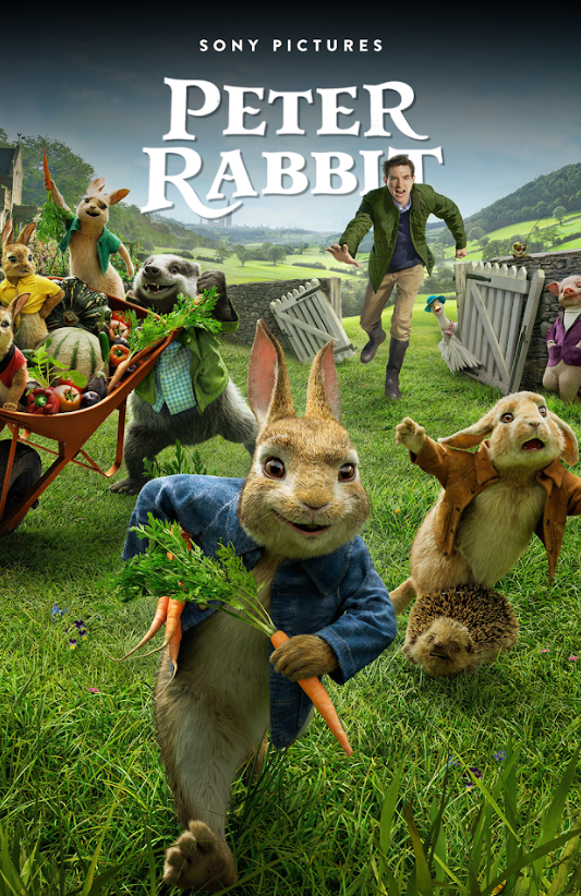 Peter Rabbit 2018 Movie Poster 24x36 - Family Comedy, Beatrix Potter ...