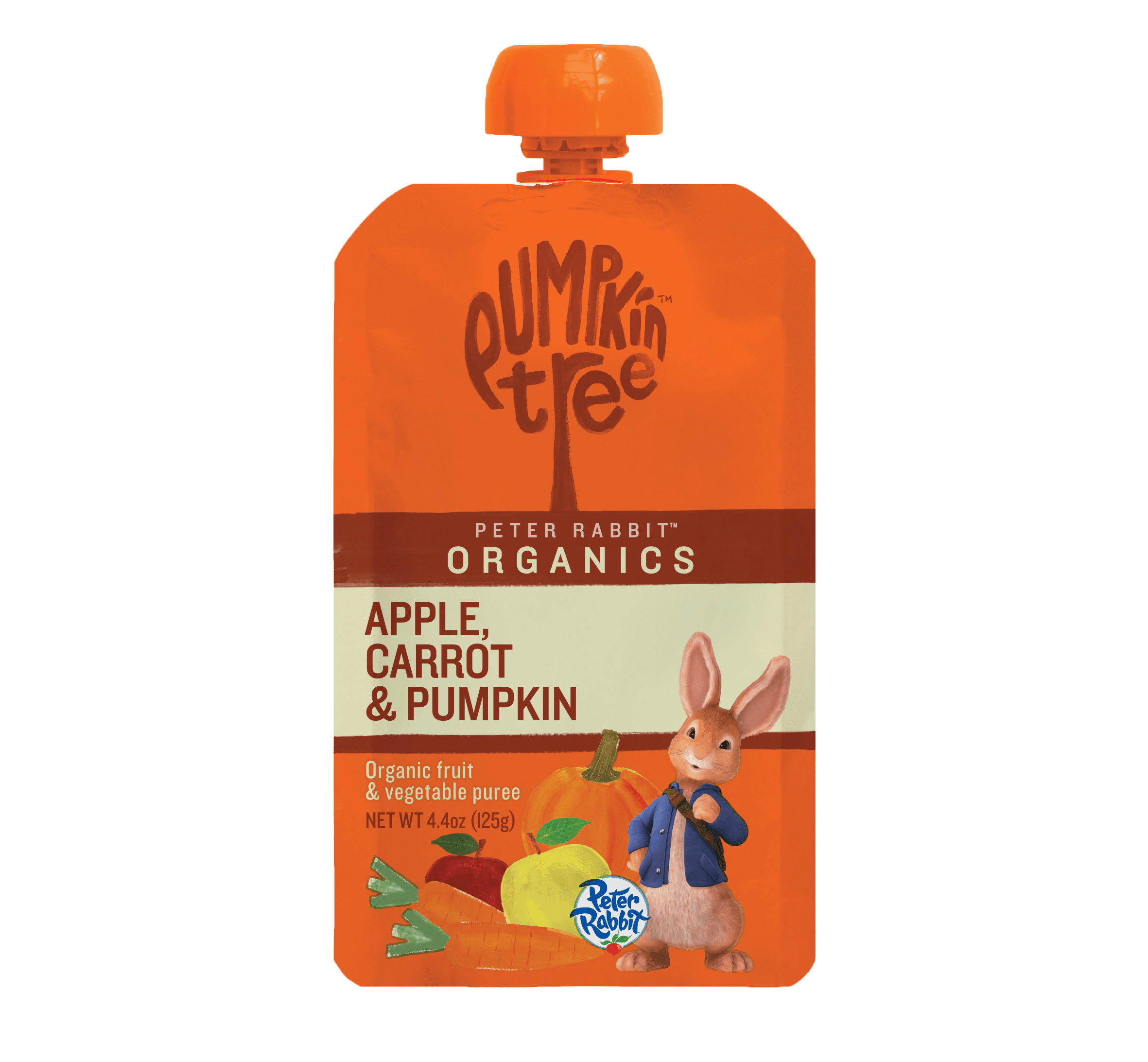 Peter Rabbit Apple, Carrot & Pumpkin Organic Puree, 4.4 oz Toddler ...