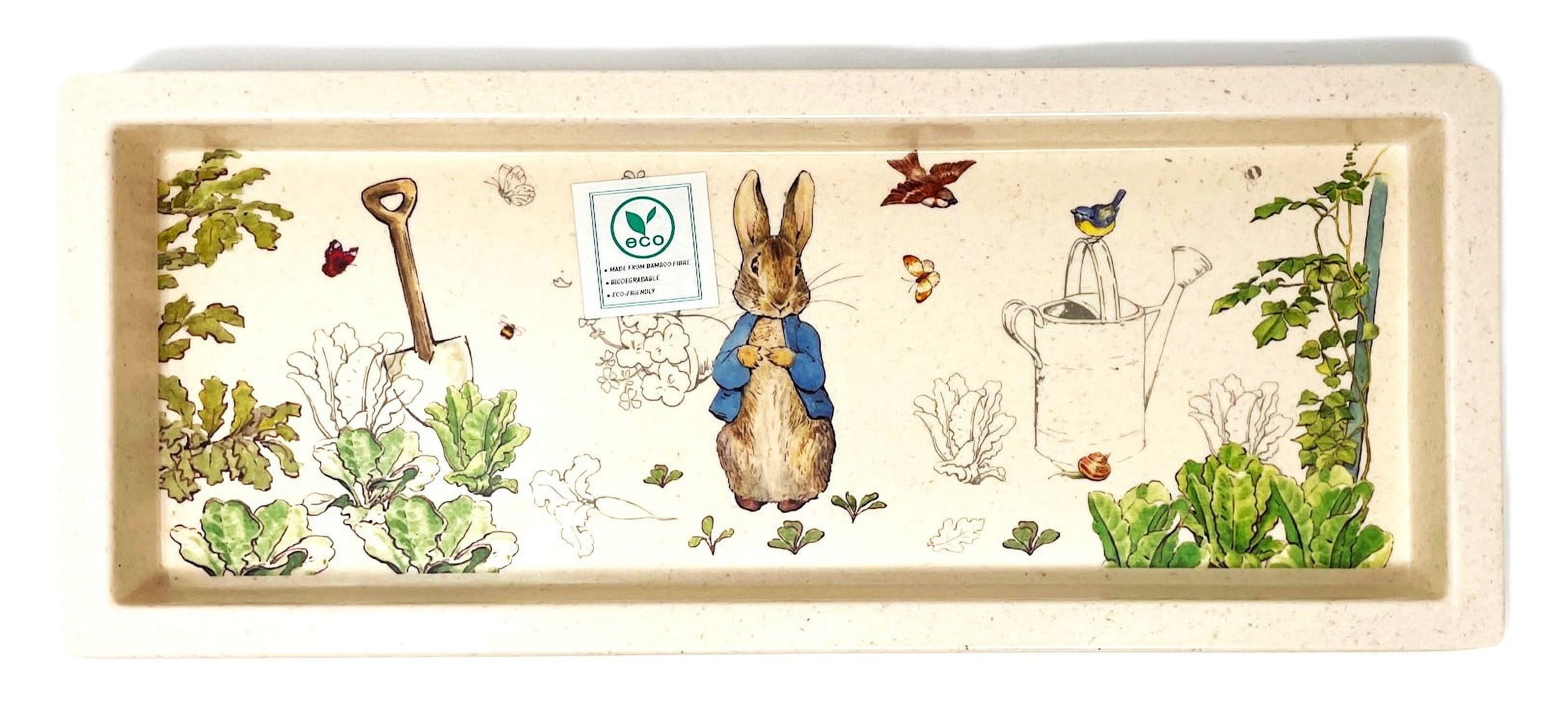 Peter Rabbit Beatrix Potter Bamboo Decorative Tray (5.75 Inches X 14 ...