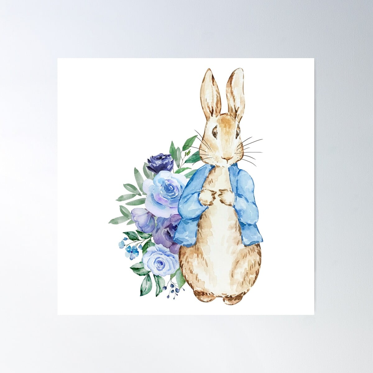 Peter Rabbit Beatrix Potter, Nursery Characters Poster Wall Art, Modern ...