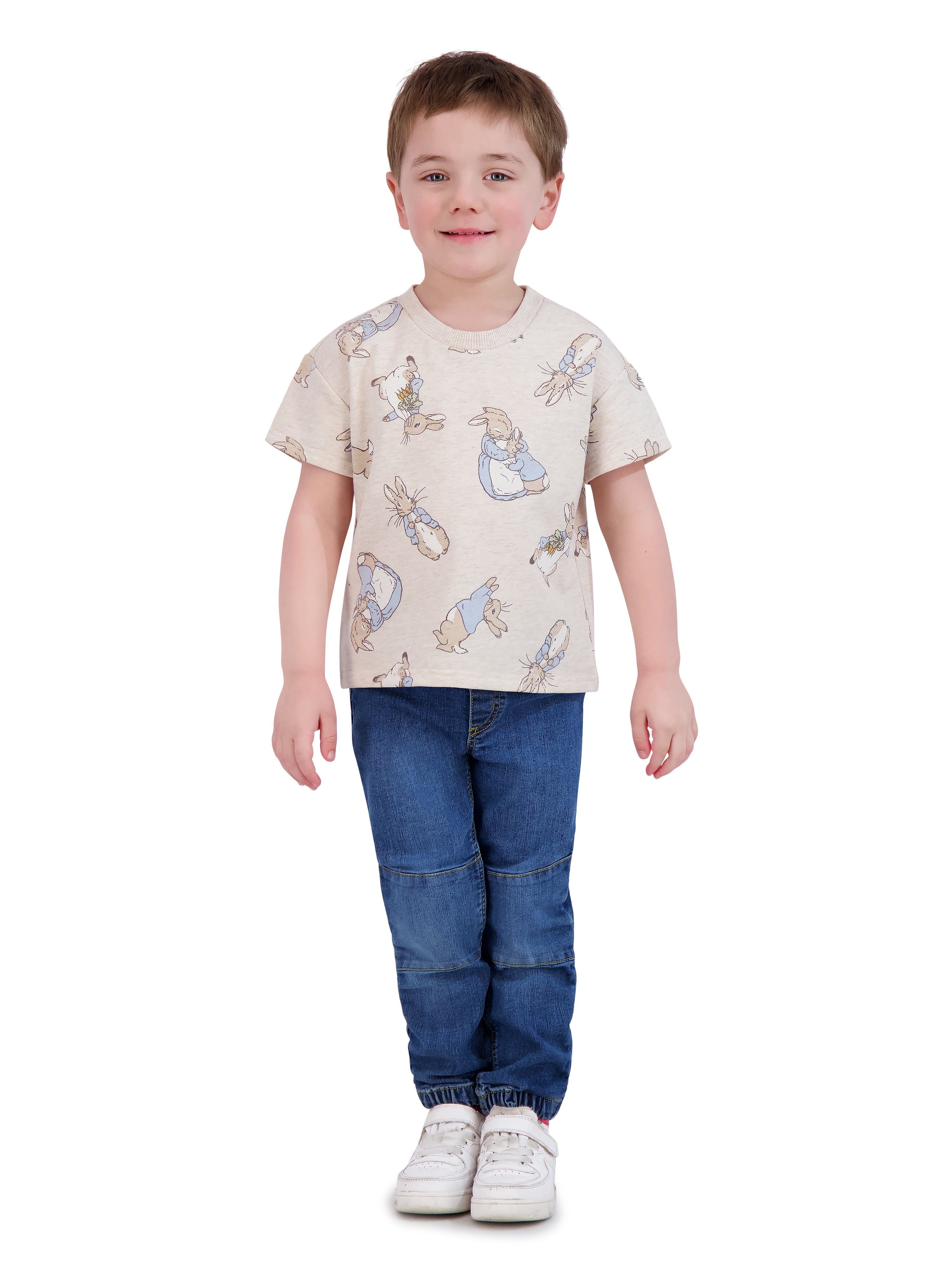 Peter Rabbit Toddler Boy Short Sleeve Tee Shirt, Sizes 12 Months-5T ...