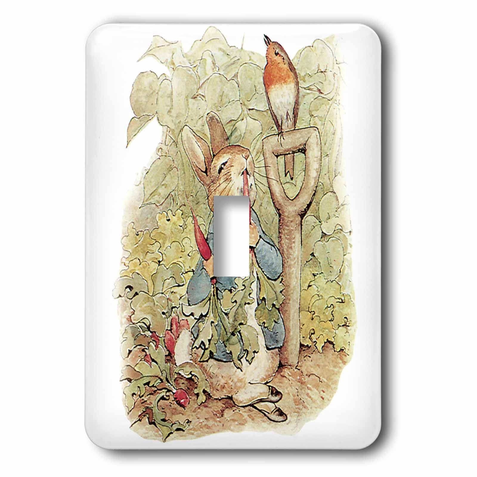 Peter Rabbit in the Garden - Vintage Art single toggle switch lsp ...