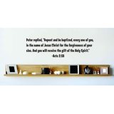 Peter Replied, Repent And Be Baptized, Every One Of You Decorating ...