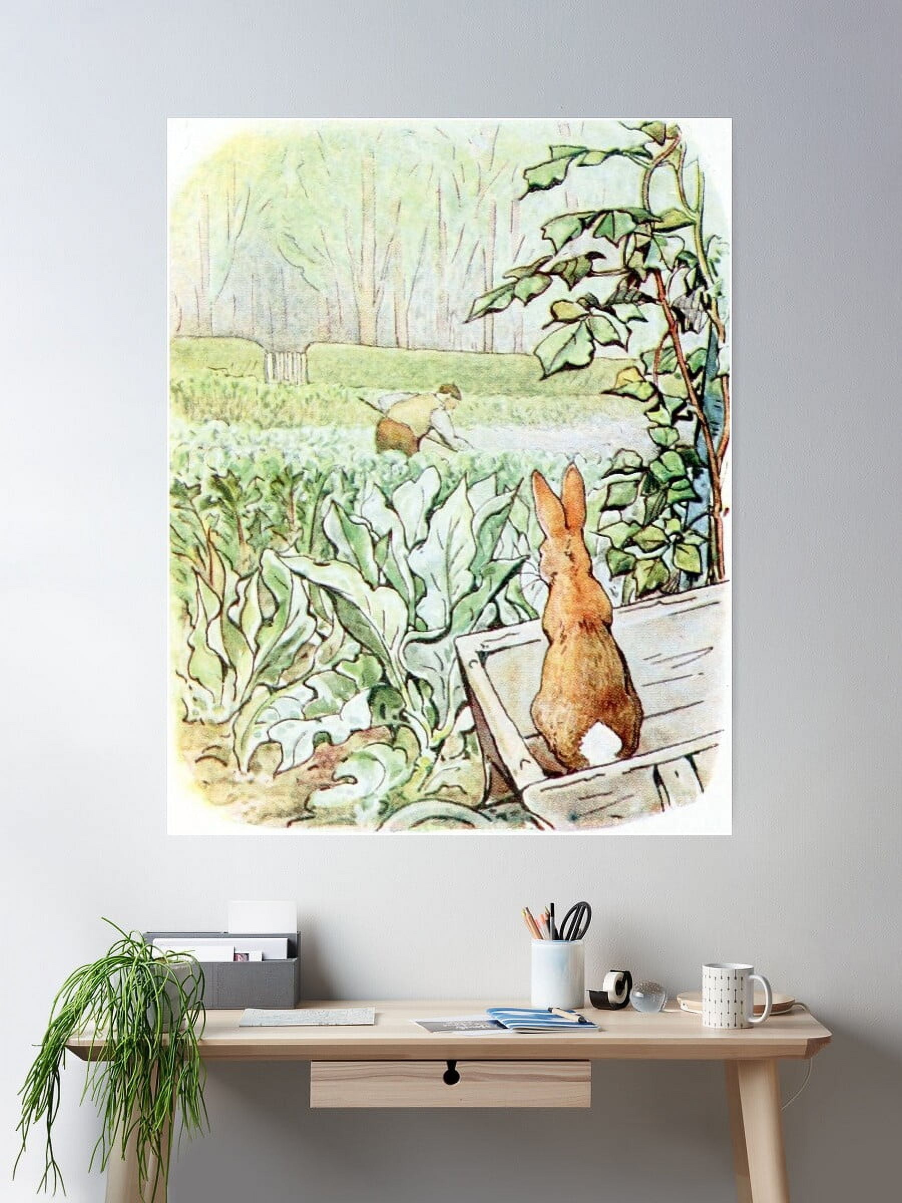 Peter Sees The Garden Gate - Beatrix Potter Poster Wall Art, Modern ...