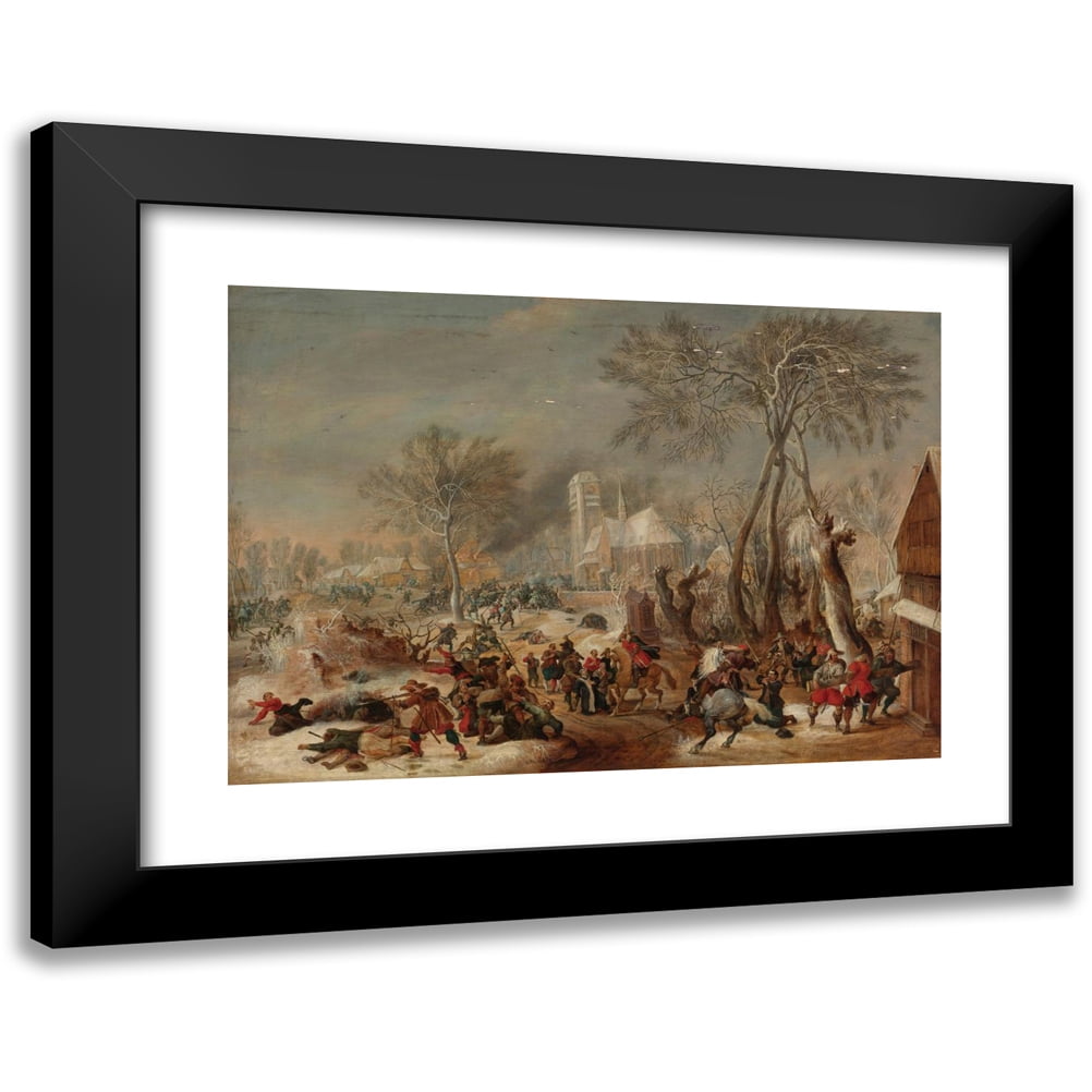 Peter Snayers 14x11 Black Modern Framed Museum Art Print Titled - The ...