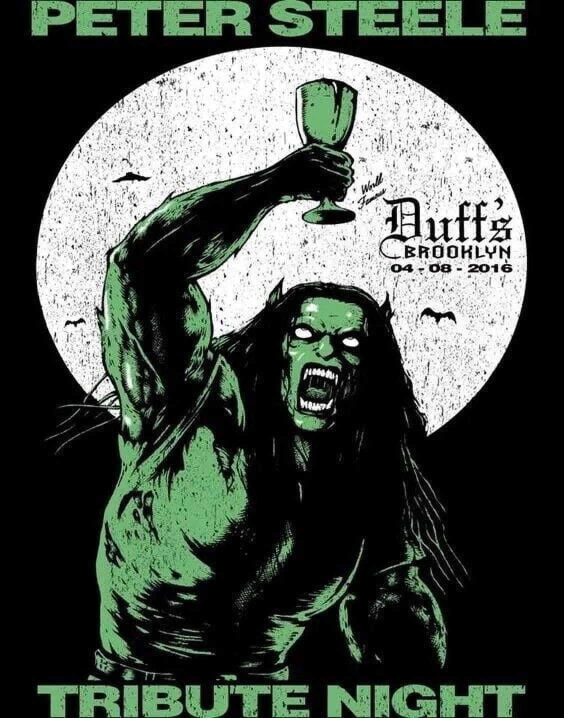 Peter Steele Tribute Night Type O Negative black shirt men women ...