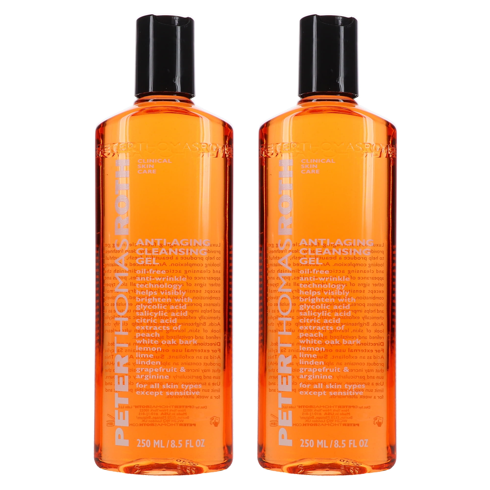 Peter Thomas Roth Anti Aging Cleansing Gel 8.5 oz 2 Pack - Walmart ...