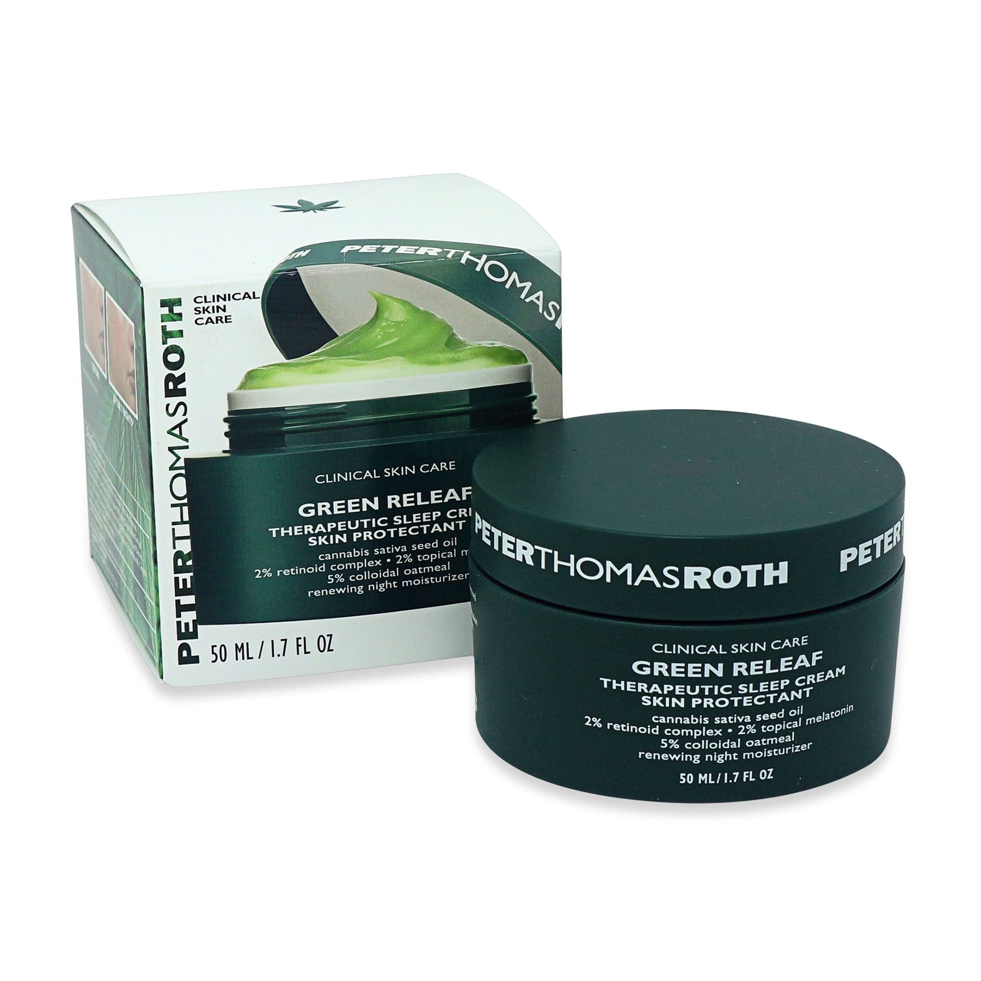Peter Thomas Roth Green Releaf Therapeutic Sleep Cream 1.7 oz - Walmart ...