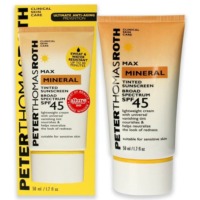 Peter Thomas Roth Max Mineral Tinted Sunscreen, SPF 45, 1.7 oz ...
