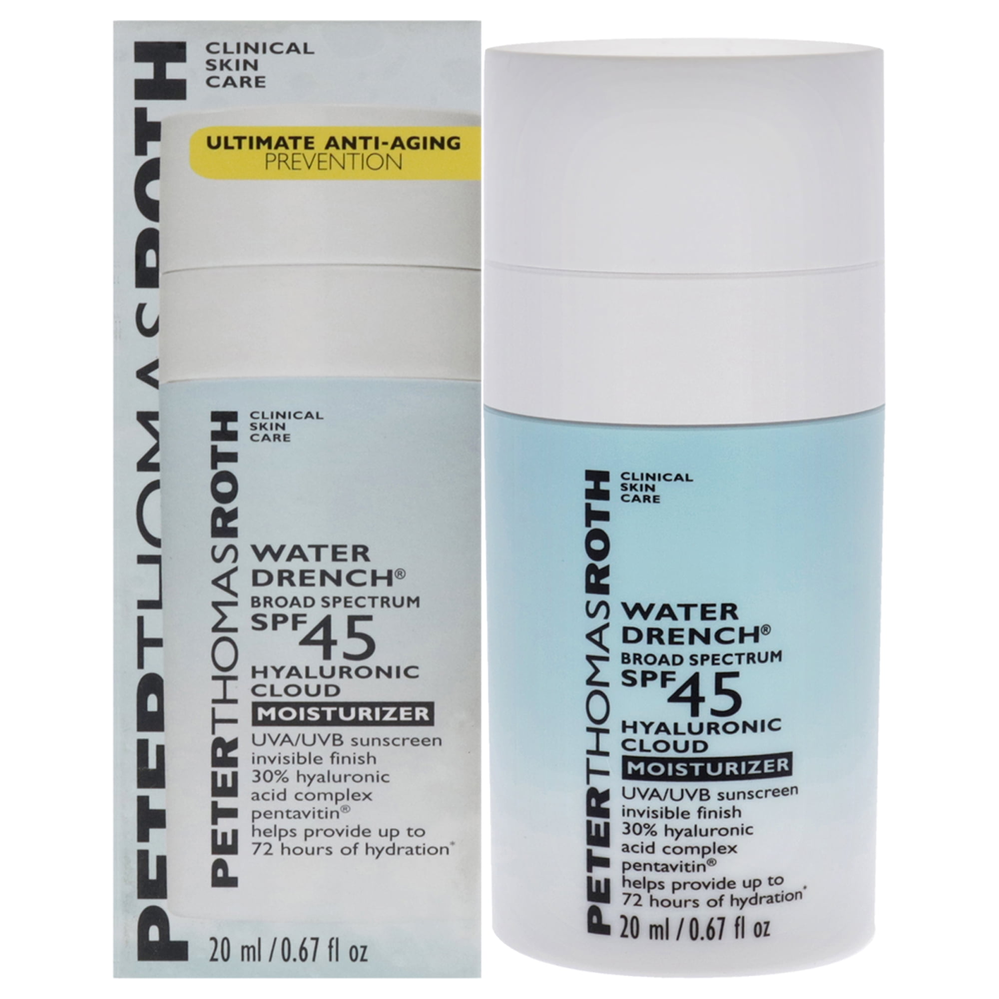 Peter Thomas Roth Water Drench Cloud Cream Moisturizer SPF 45 0.67 oz ...