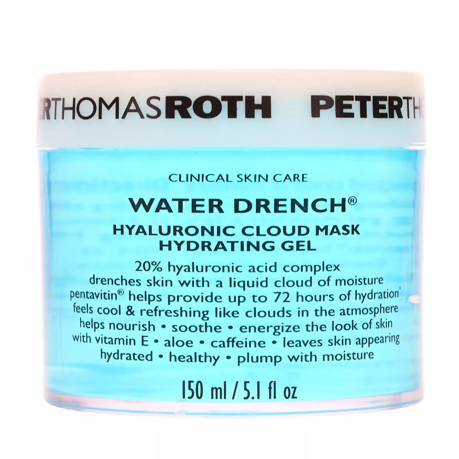 Peter Thomas Roth Water Drench Hyaluronic Cloud Mask Hydrating Gel 5.1 ...