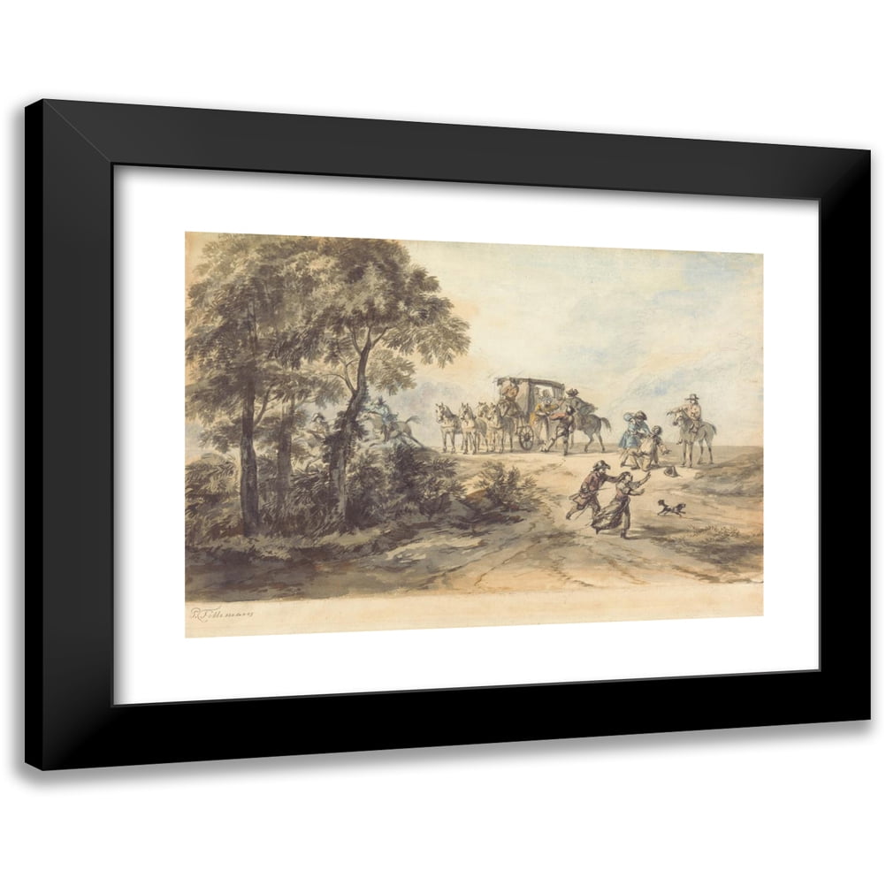 Peter Tillemans 14x11 Black Modern Framed Museum Art Print Titled ...