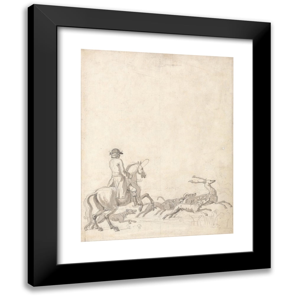 Peter Tillemans 15x18 Black Modern Framed Museum Art Print Titled ...