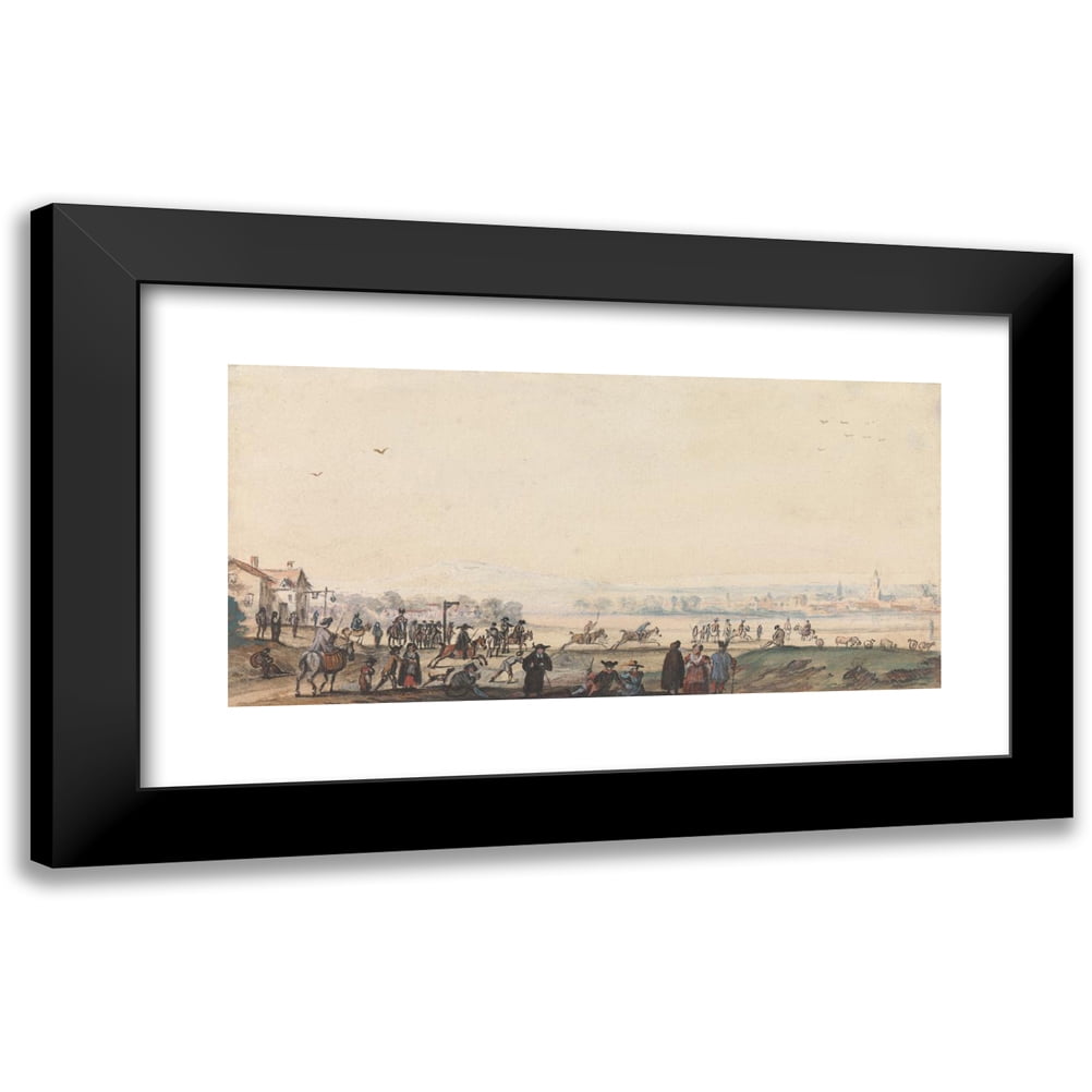 Peter Tillemans 24x14 Black Modern Framed Museum Art Print Titled - A ...