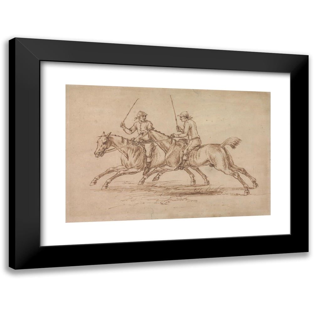 Peter Tillemans 24x17 Black Modern Framed Museum Art Print Titled ...