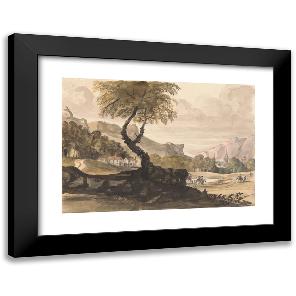 Peter Tillemans 24x18 Black Modern Framed Museum Art Print Titled ...