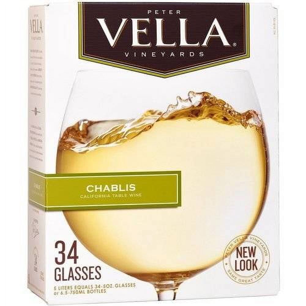 Peter Vella Chablis White Wine, 5L Box - Walmart.com