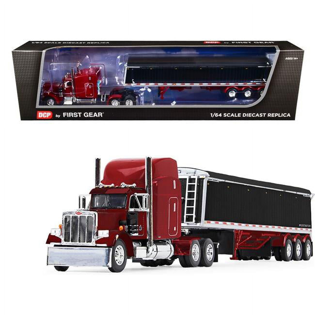 Peterbilt 359 with Mid-Roof Sleeper & Lode King Distinction Tri-Axle ...