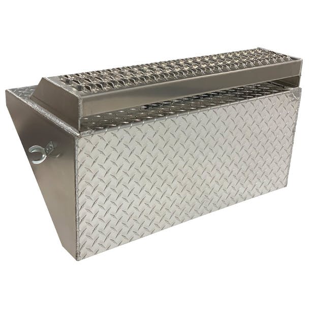 Peterbilt 379 389 Aluminum Diamond Plate Battery Box Lid w/ Top Step ...