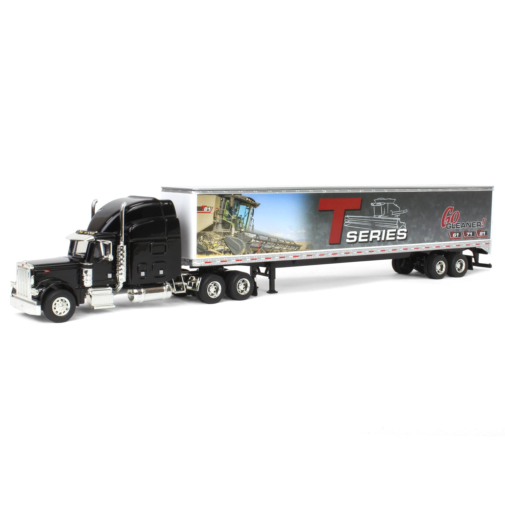 Peterbilt 379 Sleeper Cab Black with Trailer "Gleaner T Series" 1/64 ...