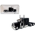 Peterbilt 389 Truck Tractor with Sleeper Cab Black 1/87 (HO) Scale ...