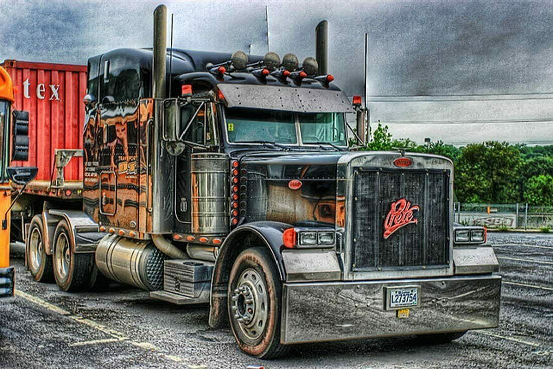 Peterbilt II- CANVAS OR FINE PRINT WALL ART - Walmart.com