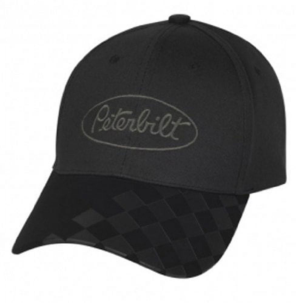 Peterbilt Motors Black Checkered Bill Cap - Walmart.com