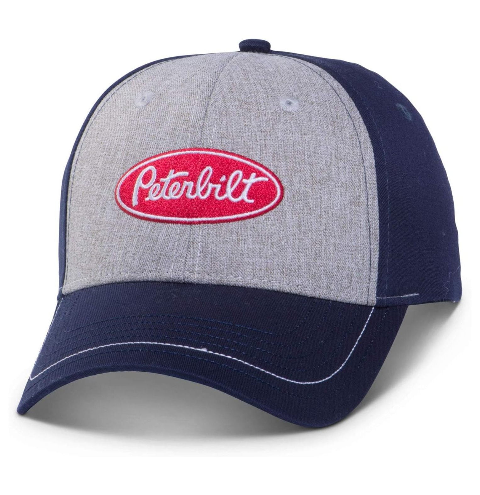 Peterbilt Motors - Navy Blue/Grey Printed Flag Under Bill Hat - Walmart.com