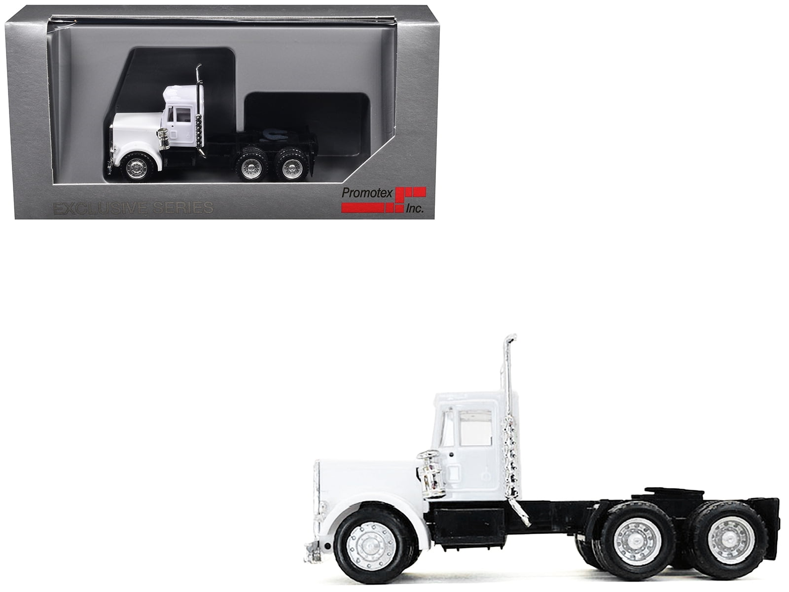Peterbilt Short Day Cab White 1/87 (HO) Scale Plastic Model Car by ...