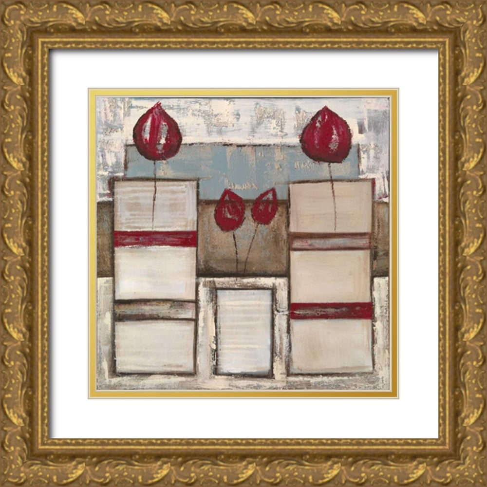 Peters, Kristel 12x12 Gold Ornate Wood Framed with Double Matting ...