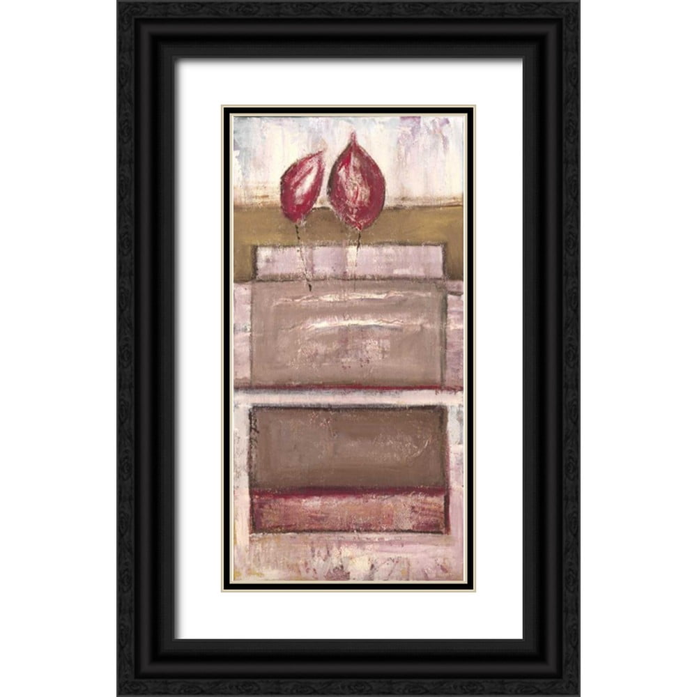 Peters, Kristel 14x24 Black Ornate Wood Framed with Double Matting ...