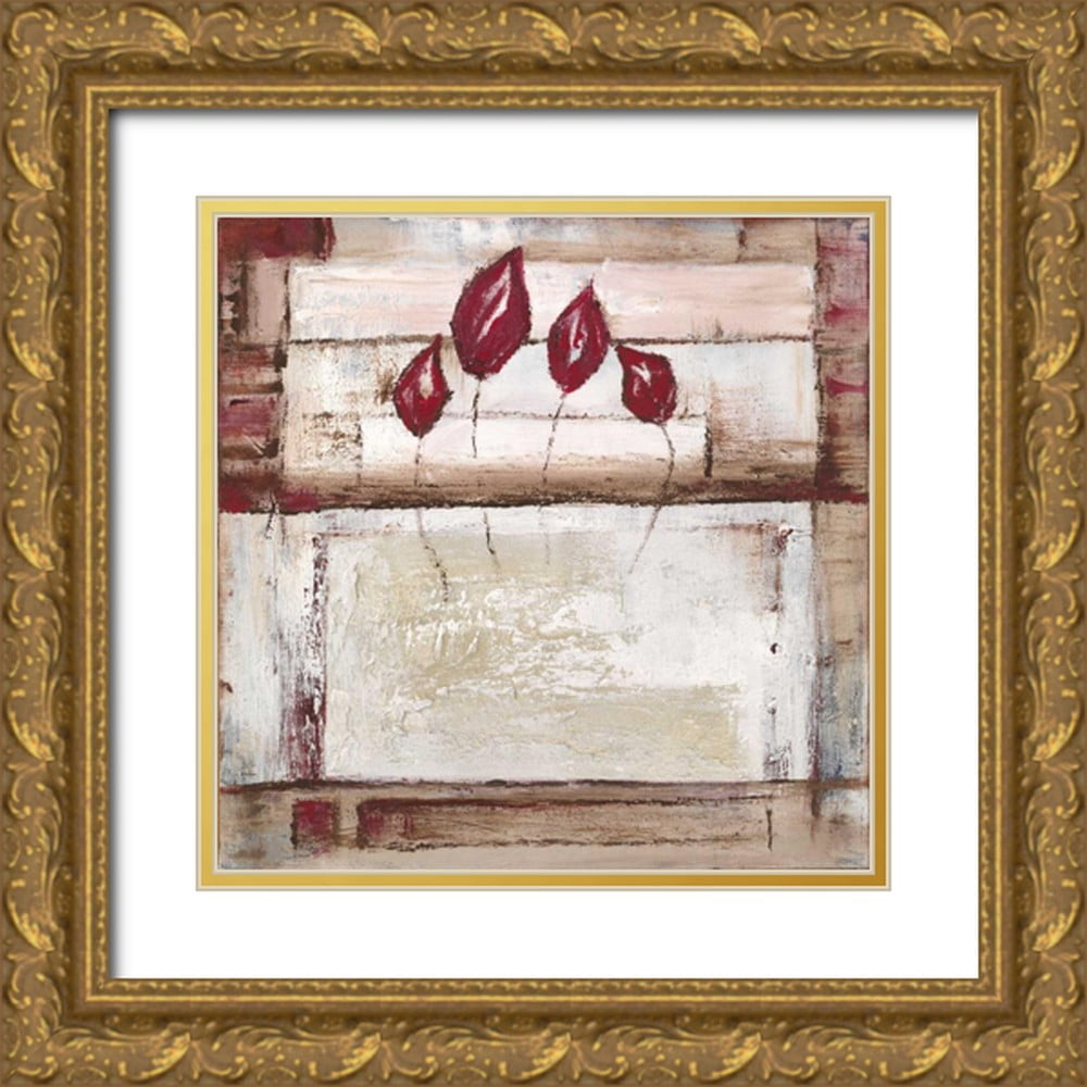 Peters, Kristel 20x20 Gold Ornate Wood Framed with Double Matting ...