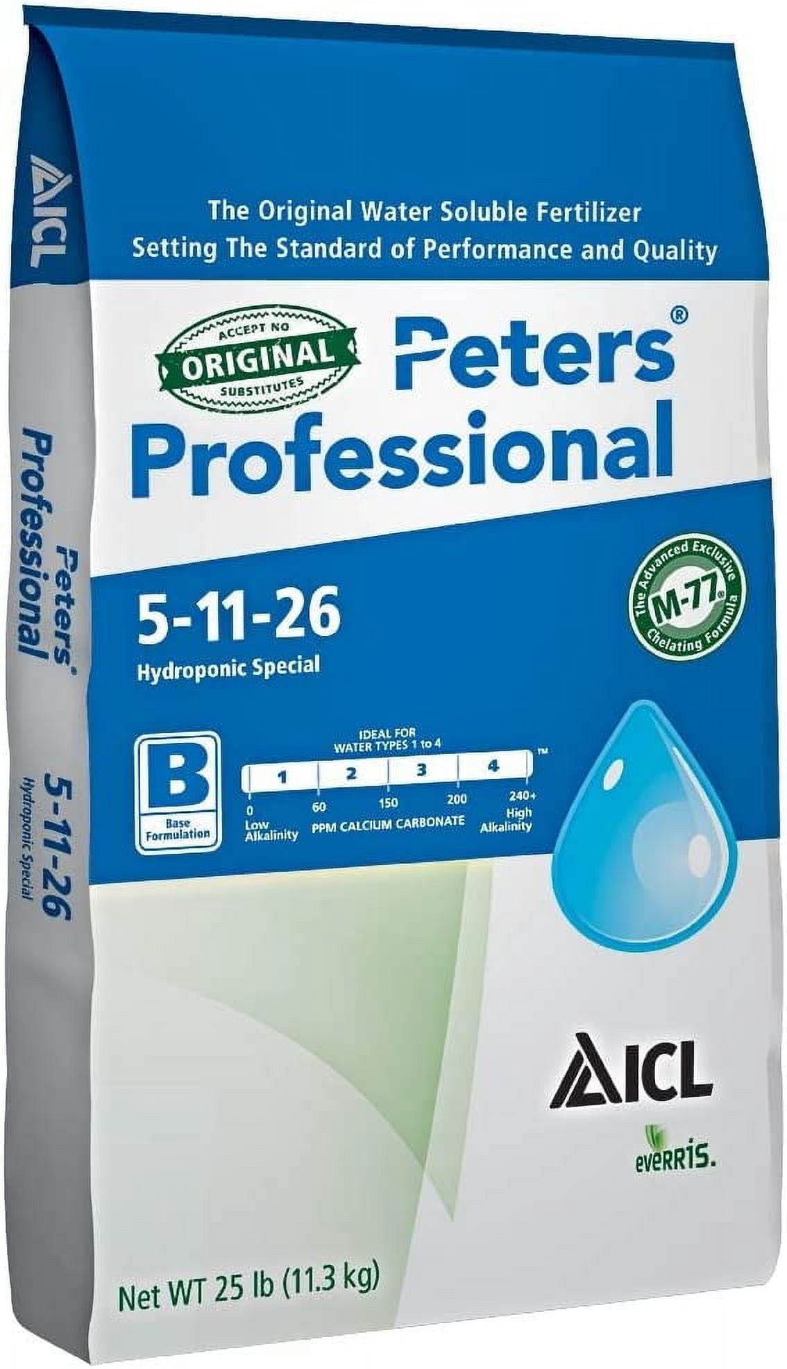 Peters Professional Hydroponic Special Fertilizer, 5-11-26 (25 Pound ...