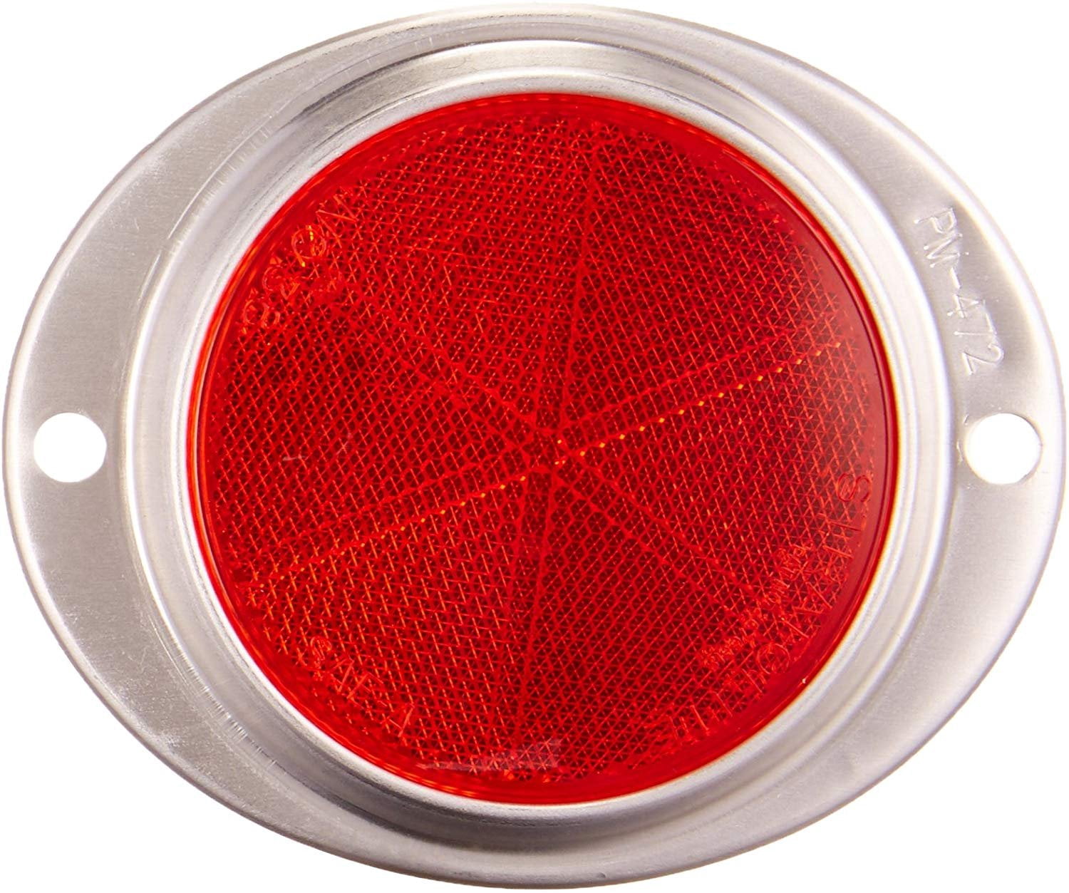 Peterson Manufacturing V472R Red 3" Aluminum Oval Reflector - Walmart ...