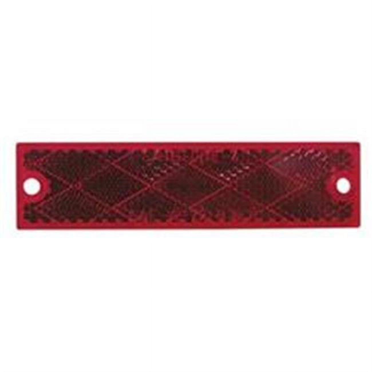 Peterson Mfg V487R Rectangular Reflector, Red - Walmart.com