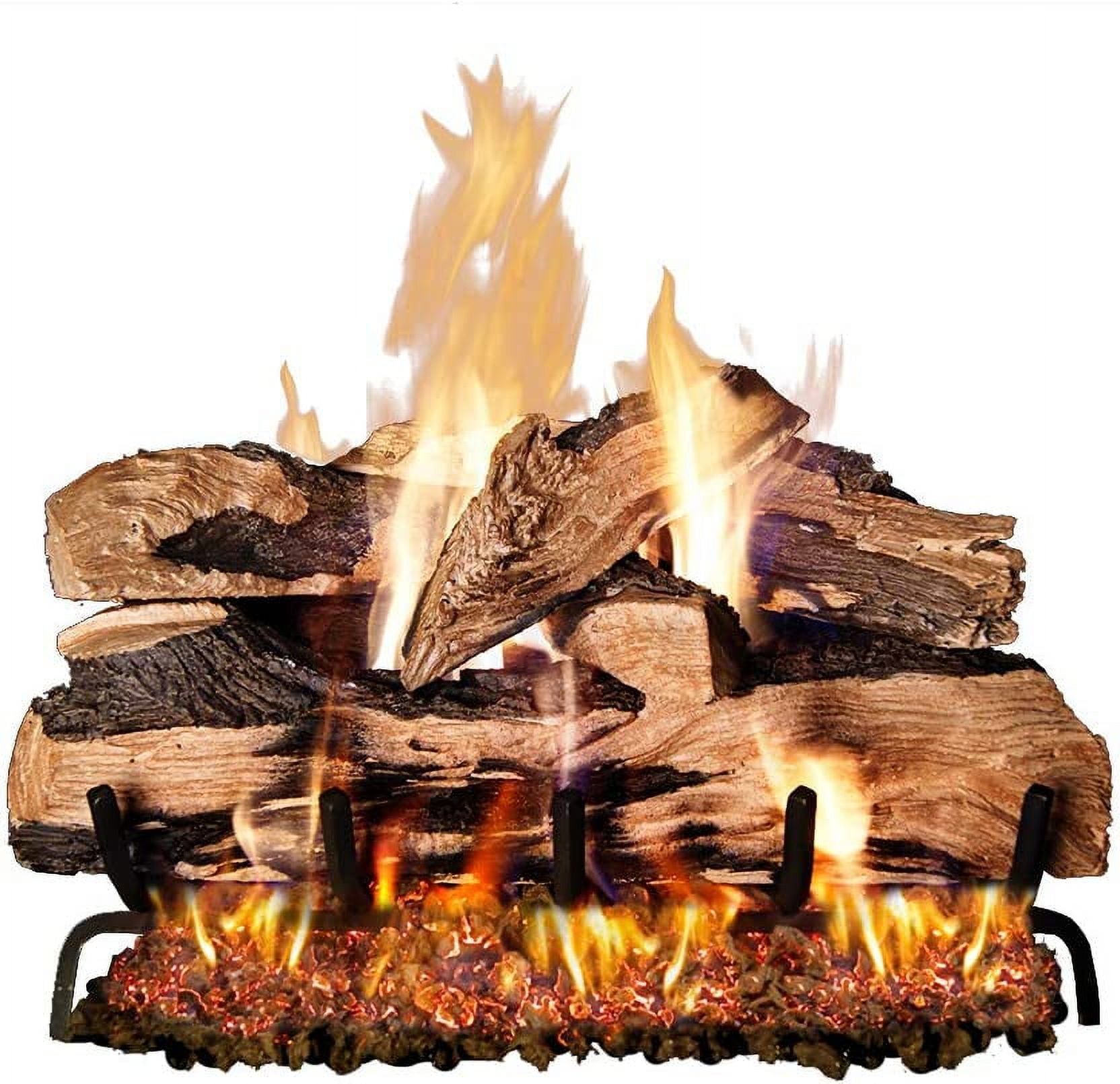 Peterson Real Fyre 24-inch Split Oak Designer Plus Log Set with Vented ...