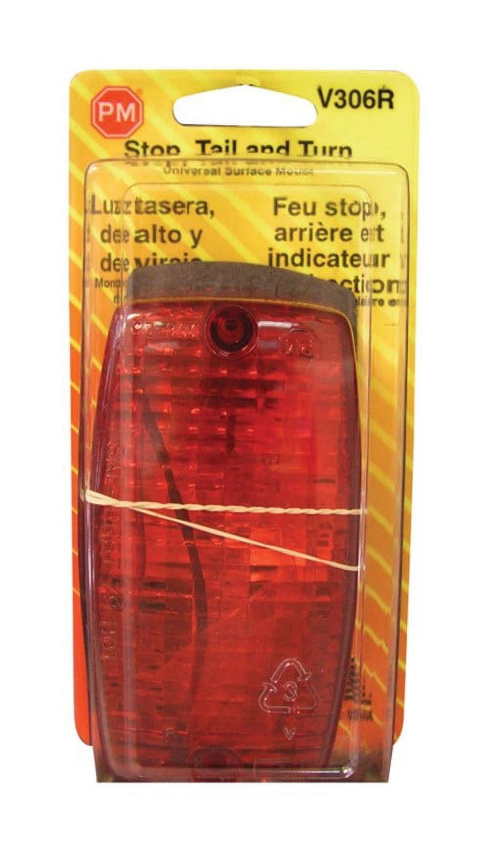 Peterson Red Rectangular Stop/Tail/Turn Light - Walmart.com