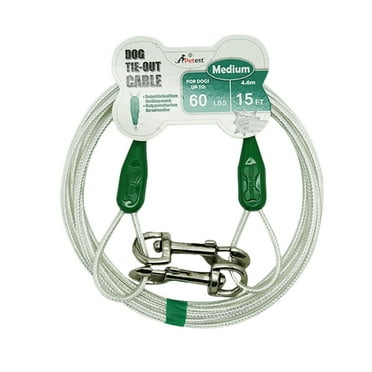 Petest XL Reflective Tie Out Cable for Large Dogs Up to 250 Pounds, 40 ...