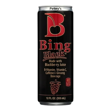 Bing Beverage Healthy Energy Drinks, Bing Cherry, 12 oz (24 Pack ...