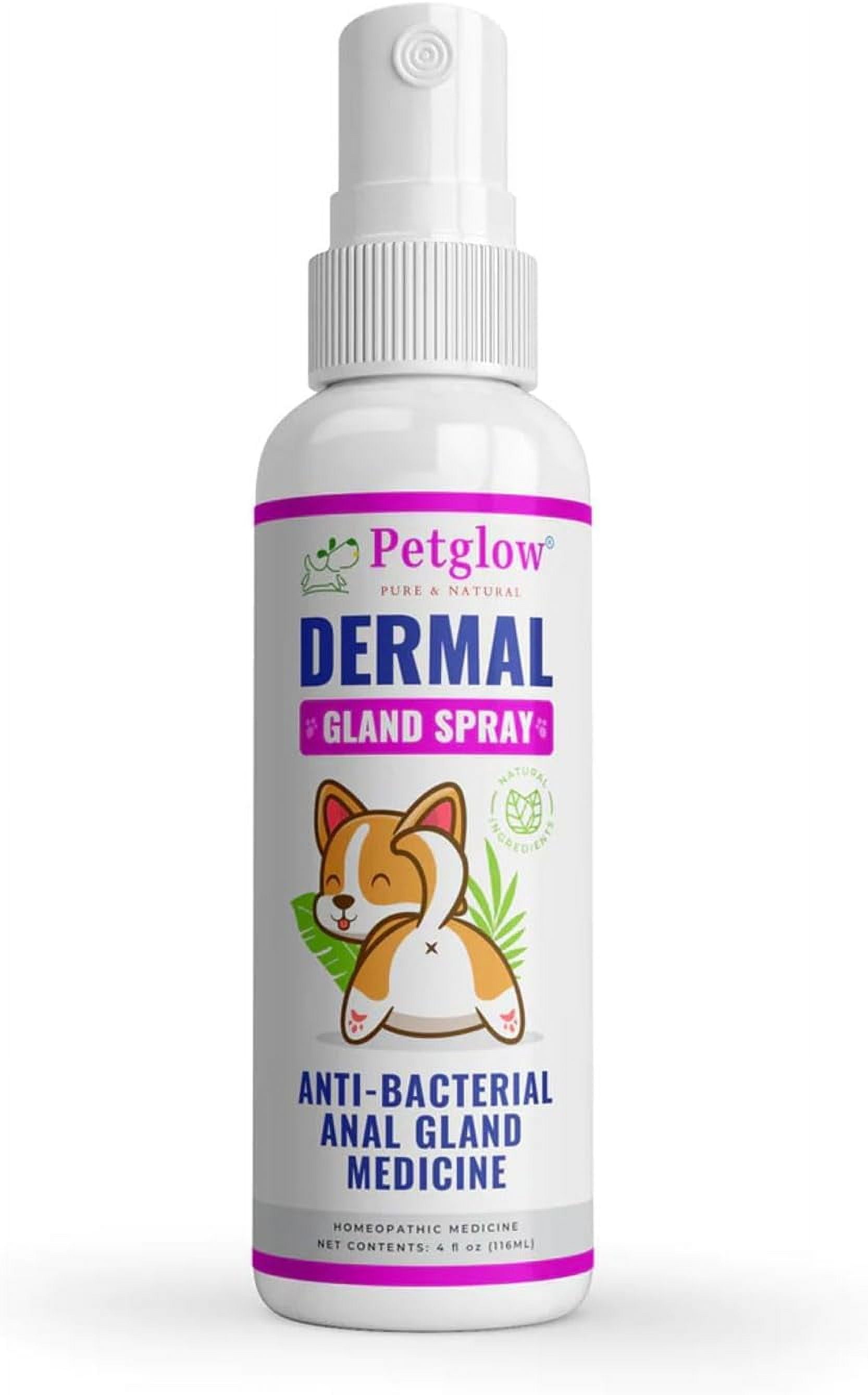 Petglow 4 fl Oz Soothing Treatment & Infection Ease, Anal Gland Pet ...