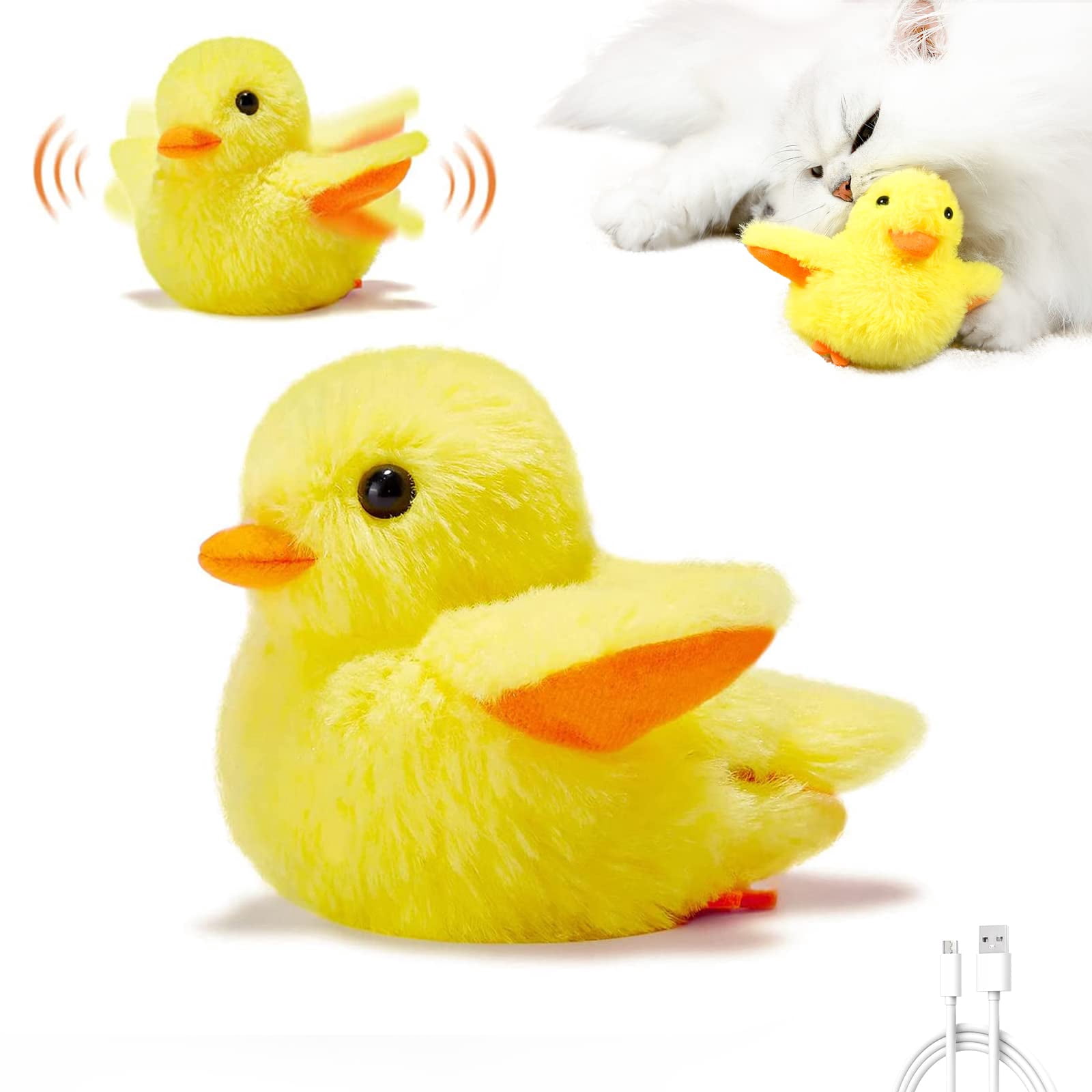 Petgravity Flapping Wings Cat Toys - Interactive Squeaking Catnip Toys ...