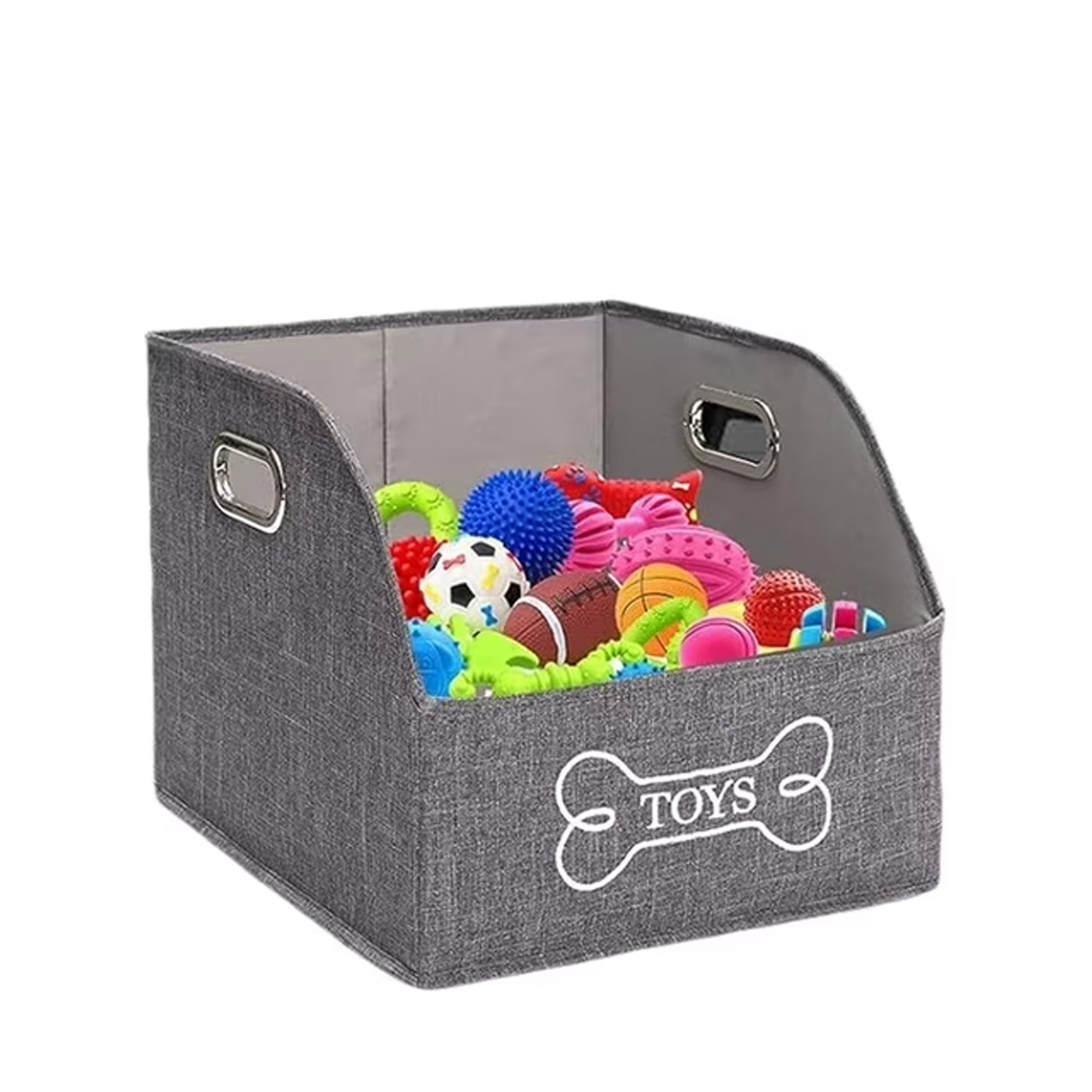 "Pethiy Dog Toy Chest, Cat Toy Box, Canvas Storage Bin, Blanket ...