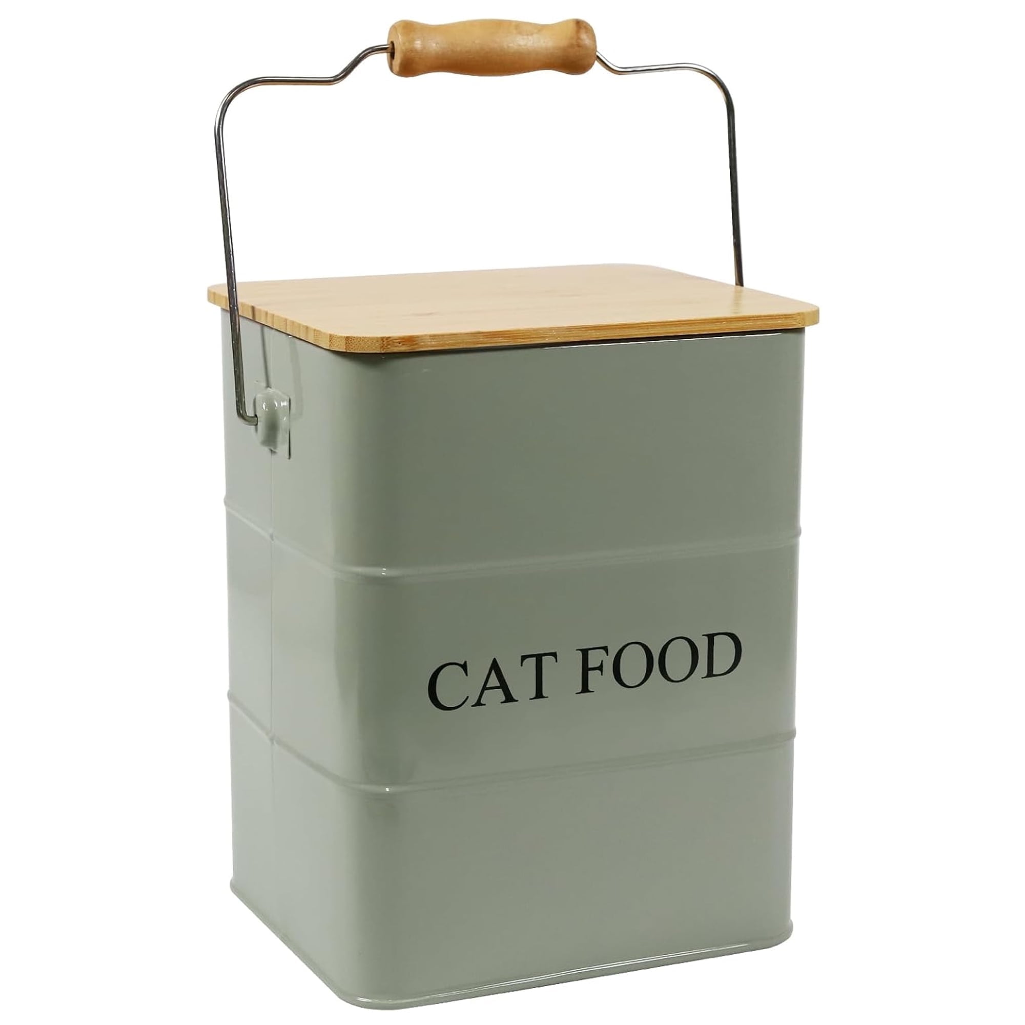 Pethiy Cat Food Storage Container Cat Treats Jar, Metal Food Treats Tin ...