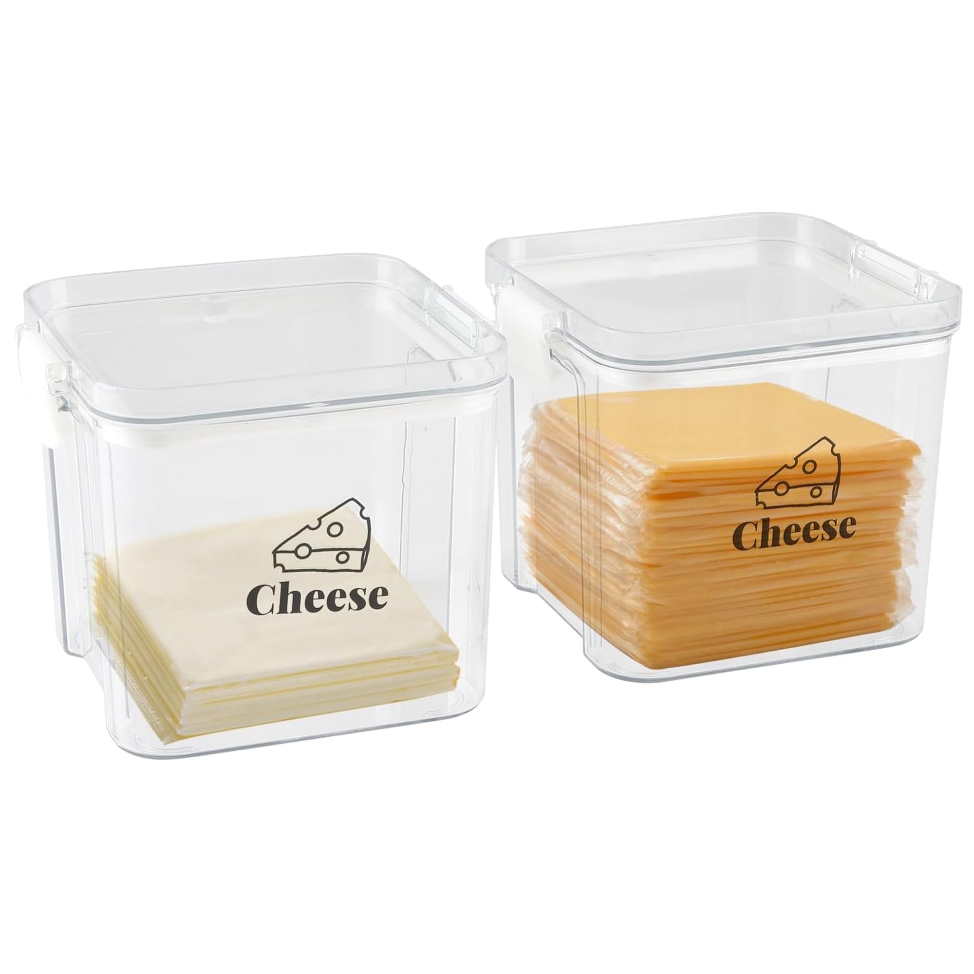 Pethiy Cheese Container for Refrigerator (2 Pack),Airtight Cream Cheese ...
